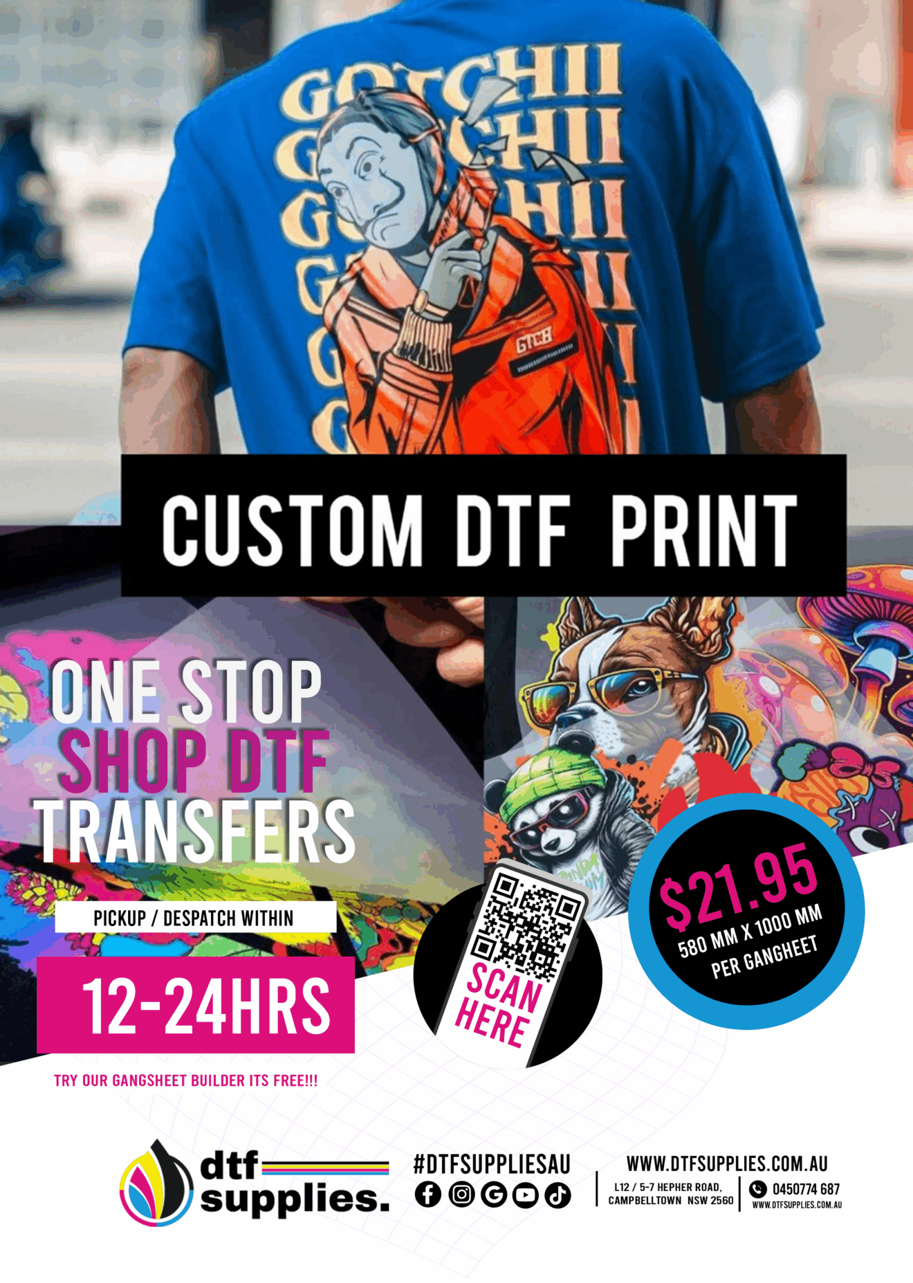 DTF HEAT TRANSFER PRINTING - Gangsheet Builder